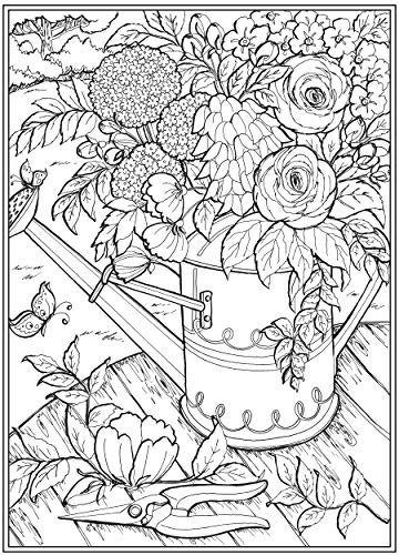 Creative Haven Country Gardens Coloring Book (Adult Coloring Books: In The Country)