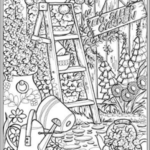 Creative Haven Country Gardens Coloring Book (Adult Coloring Books: In The Country)