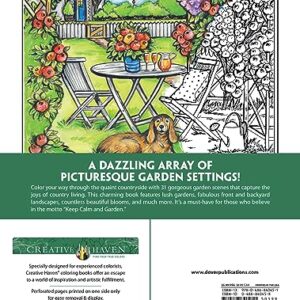 Creative Haven Country Gardens Coloring Book (Adult Coloring Books: In The Country)