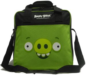 ebonite angry birds single ball bowling bag (green pig)