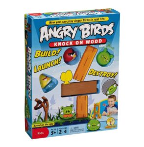 mattel angry birds knock on wood game