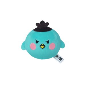 calembou anime plush keychain for backpack, cute chick plush scissor seven bird key chain pendant (angry)