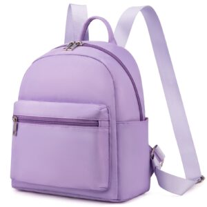 lovevook mini backpack for women purple small casual backpack fashion bag lightweight