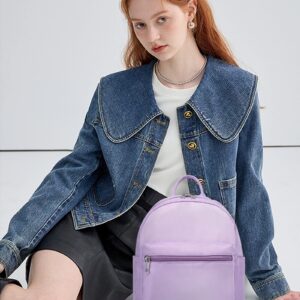 LOVEVOOK Mini Backpack for Women Purple Small Casual Backpack Fashion Bag Lightweight