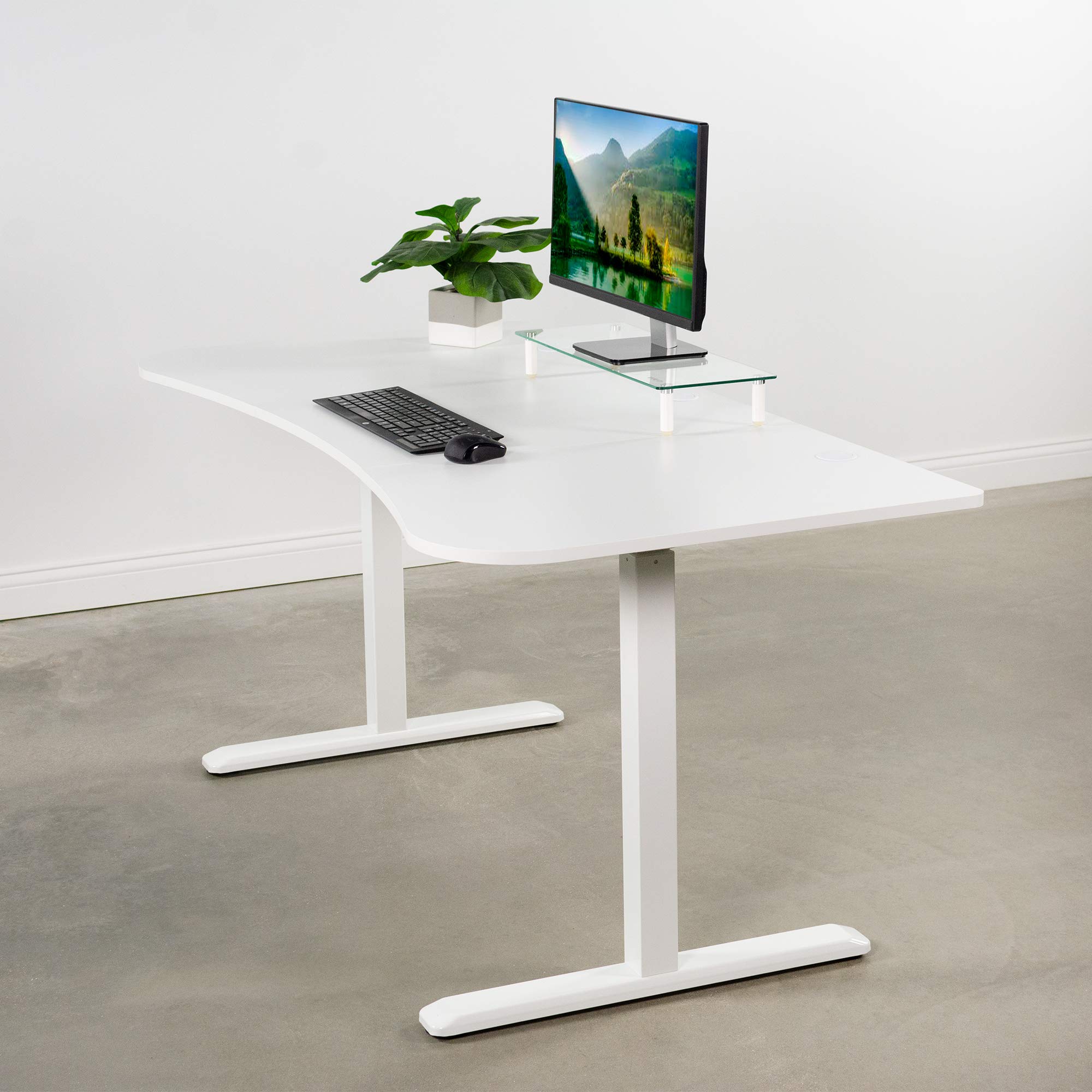 VIVO 63 x 32 inch Universal Table Top for Standard and Sit to Stand Height Adjustable Home and Office Desk Frames, White Desktop, DESK-TOP1W