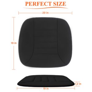 kingphenix Car Seat Cushion with 1.2inch Comfort Memory Foam, Seat Cushion for Car and Office Chair (Black)