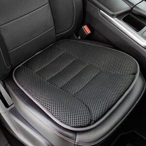 aeroivi car seat cushion for driving, breathable 3d air mesh, non-slip bottom, comfort car seat protector, car seat pad also works with truck & office chair home