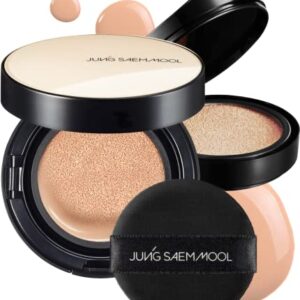 [JUNGSAEMMOOL OFFICIAL] Essential Skin Nuder Cushion (Fair Pink) | Refill Included | Natural Finish | Buildable Coverage | Makeup Artist Brand | Cream Foundation