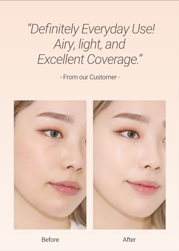 [JUNGSAEMMOOL OFFICIAL] Essential Skin Nuder Cushion (Fair Pink) | Refill Included | Natural Finish | Buildable Coverage | Makeup Artist Brand | Cream Foundation