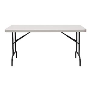 iceberg - 65513 30" x 60" folding table, platinum, indestructable too 500 series (made in usa)