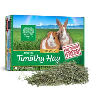 small pet select 2nd cutting perfect blend timothy hay pet food for rabbits, guinea pigs, chinchillas and other small animals, premium natural hay grown in the us, 5 lb