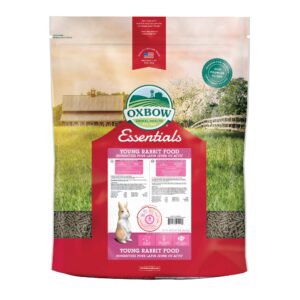 oxbow essentials young rabbit food - all natural rabbit pellets - 25 lb.