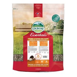 oxbow essentials mouse food/young rat food - 25 lb.