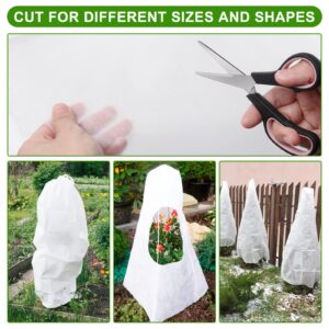 SOMXOY 10x50FT Plant Cover Freeze Protection 1.06 oz/yd² Thick Frost Cloth Blanket Plant Protector Reusable Floating Row Tree Covers for Garden Outdoor