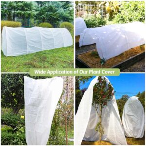 LOVE STORY Plant Covers Freeze Protection 10 * 50FT 0.9oz Frost Cloth Blanket Floating Row Cover Garden Fabric for Winter Outdoor Plants Vegetables and Sun Pest Protection