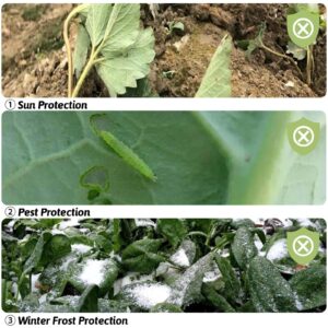 LOVE STORY Plant Covers Freeze Protection 10 * 50FT 0.9oz Frost Cloth Blanket Floating Row Cover Garden Fabric for Winter Outdoor Plants Vegetables and Sun Pest Protection