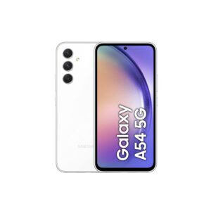 samsung galaxy a54 5g + 4g lte (256gb + 8gb) unlocked worldwide dual sim (only t-mobile/mint/metro usa market) 6.4" 120hz 50mp triple cam + (25w fast wall charger) (awesome white (sm-a546m))