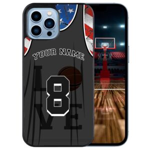 custom basketball jersey design your own personalized name and number rubber cover phone case for samsung galaxy a15/a25/a14/a54/a53 5g/a03s/a02s/a10e/a12/a13/a32/a33/a42/a51/a52/a71