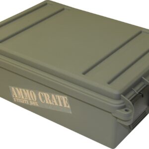 MTM ACR4-18 Ammo Crate Utility Box-Carry up to 65lbs of gear-Stackable design, double padlock for security - Water-resistant O-ring seal - Army Green