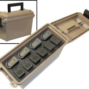 MTM TMCHG Tactical Magazine Can Handgun for Pistol Magazine Storage, USA Made, Dark Earth