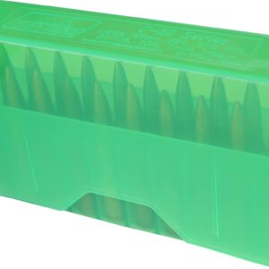 MTM 20 Round Slip-Top Rifle Ammo Box, Clear Green, Large