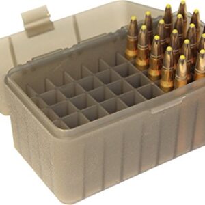 MTM 50 Round Flip-Top Rifle Ammo Box 270 Win 280 Rem 30-06, Large