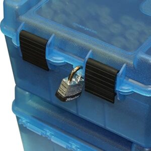 MTM R-100-MAG-24 Deluxe Ammo Box 100 Round Handle WSM WSSM Ultra Mag, USA Made, Clear Blue