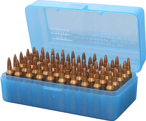 MTM 50 Round Flip-Top Rifle Ammo Box .22-250 to 7.62 X 39