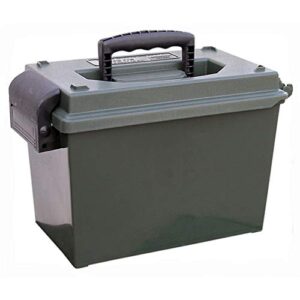 mtm sdb-0-11 sportsmen's dry box, o-ring sealed, heavy duty latch, lockable, crush-proof, usa made, forest green