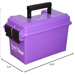 MTM AC50C-25 Ammo Can, 50-Caliber, Heavy-Duty Dual Latching System, Rugged Polypropylene Plastic, O-Ring Seal System, Water Resistant, Bulk Ammo Storage, USA Made, Purple