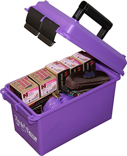 MTM AC50C-25 Ammo Can, 50-Caliber, Heavy-Duty Dual Latching System, Rugged Polypropylene Plastic, O-Ring Seal System, Water Resistant, Bulk Ammo Storage, USA Made, Purple