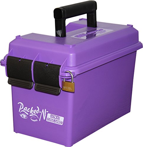 MTM AC50C-25 Ammo Can, 50-Caliber, Heavy-Duty Dual Latching System, Rugged Polypropylene Plastic, O-Ring Seal System, Water Resistant, Bulk Ammo Storage, USA Made, Purple