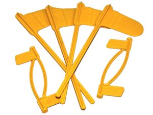 mtm cfp pistol & rifle chamber indicator flags, usa made, yellow