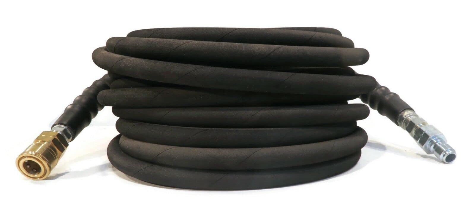 The ROP Shop | 50' Black Kobrajet Hose with Quick Disconnects for MTM Hydro 30.0169, 30.0049 QC