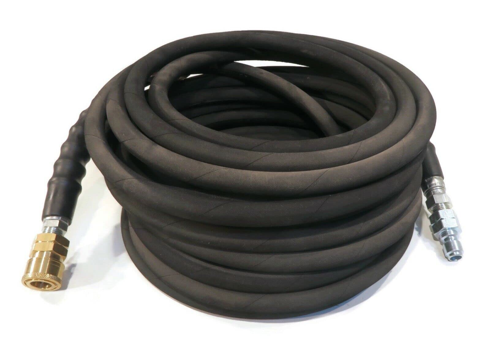 The ROP Shop | 50' Black Kobrajet Hose with Quick Disconnects for MTM Hydro 30.0169, 30.0049 QC