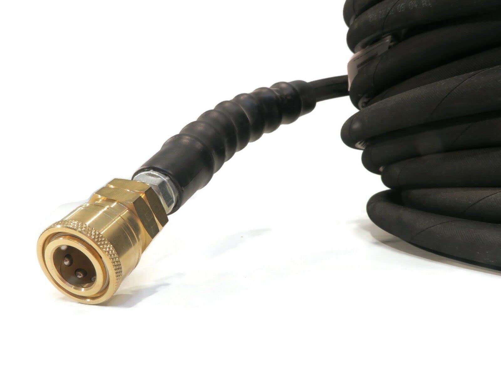 The ROP Shop | 50' Black Kobrajet Hose with Quick Disconnects for MTM Hydro 30.0169, 30.0049 QC