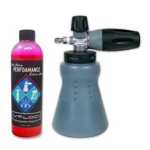 mtm hydro pf22 foam cannon with wide mouth bottle, 16 oz. bottle of car wash soap included