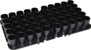 mtm 50 round 12 gauge shotshell tray (black)