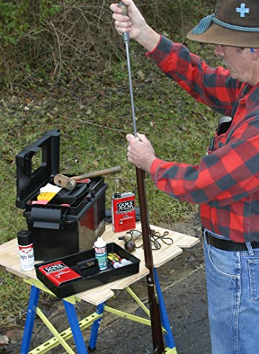 MTM ML1-40 Muzzle Loader Dry Box Black powder and powder storage Roomy base, weather resistant, O-ring seal Thick side-wall construction, heavy duty latch and padlock tabs Black