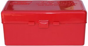 mtm rm-60-30 case-gard 60-round rifle flip-top for 22-250 to .308 win (red)