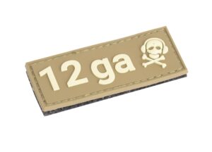 g-code caliber patch - tan on tan - (12 ga)