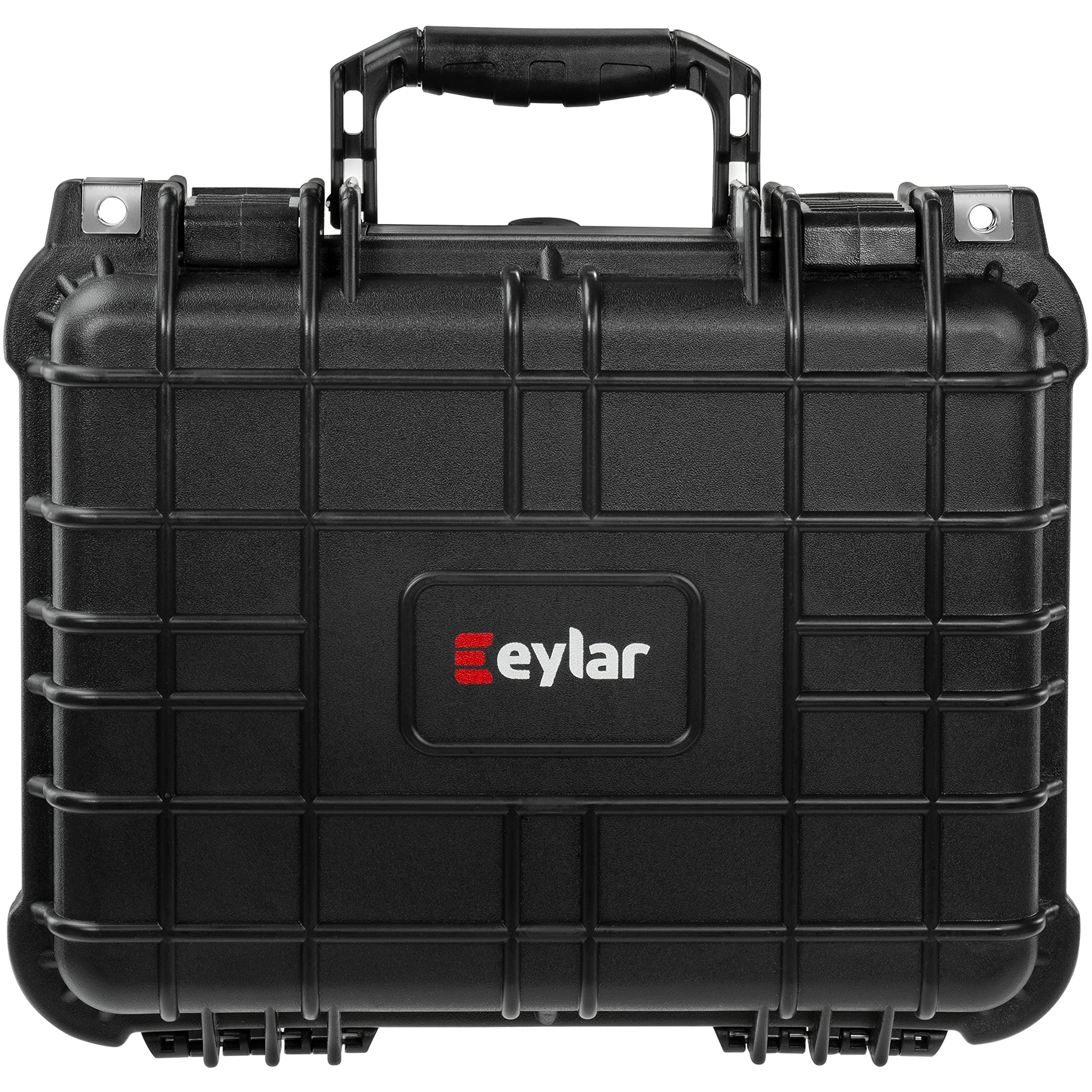 Eylar Hard Gun Case Water & Shock Proof With Foam TSA Approved 13.37 Inch 11.62 Inch 6 Inch Black (Black)