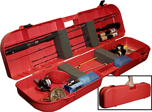 MTM IFB-1-30 Ice Fishing Rod Box, USA Made, Red