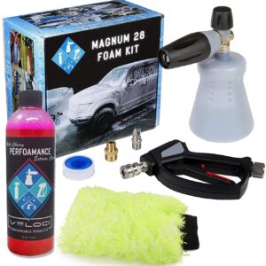 MTM PF22.2 Foam Cannon Magnum 28 Kit with Grime Grabber Combo (Magnum 28, PerFOAMance Soap, with Wash Mitt)