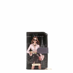 nicole lee trifold phone case crossbody wallet (career woman)