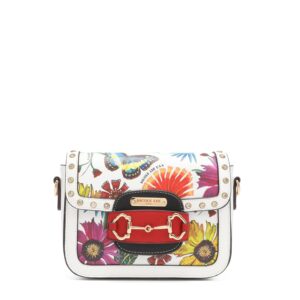 nicole lee butter flower black crossbody