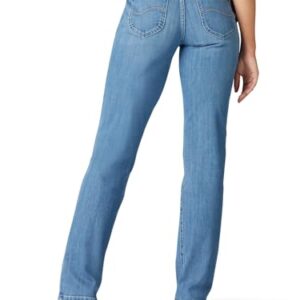 Lee Women's Relaxed Fit Straight Leg Jean, Inspire Blue, 16 Medium