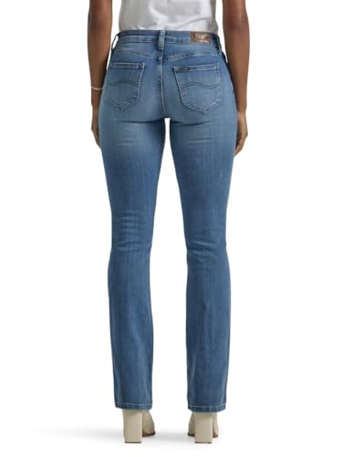 Lee Women's Legendary Mid Rise Bootcut Jean Heritage Fade 8 Short