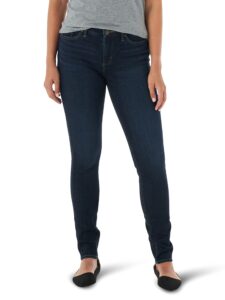 lee women's ultra lux mid-rise slim fit skinny jean, new lawrence, 10 short