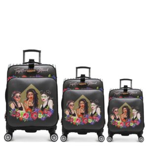 nicole lee 3 piece luggage set (together we stand)